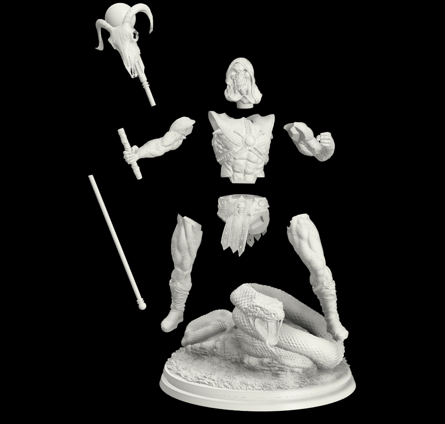 Fichier 3D gratuit Skeletor・Plan pour imprimante 3D à télécharger・Cults