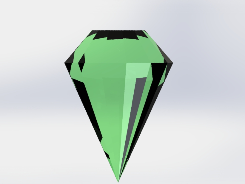 Free STL file Green Diamond 💎・3D printing idea to download・Cults