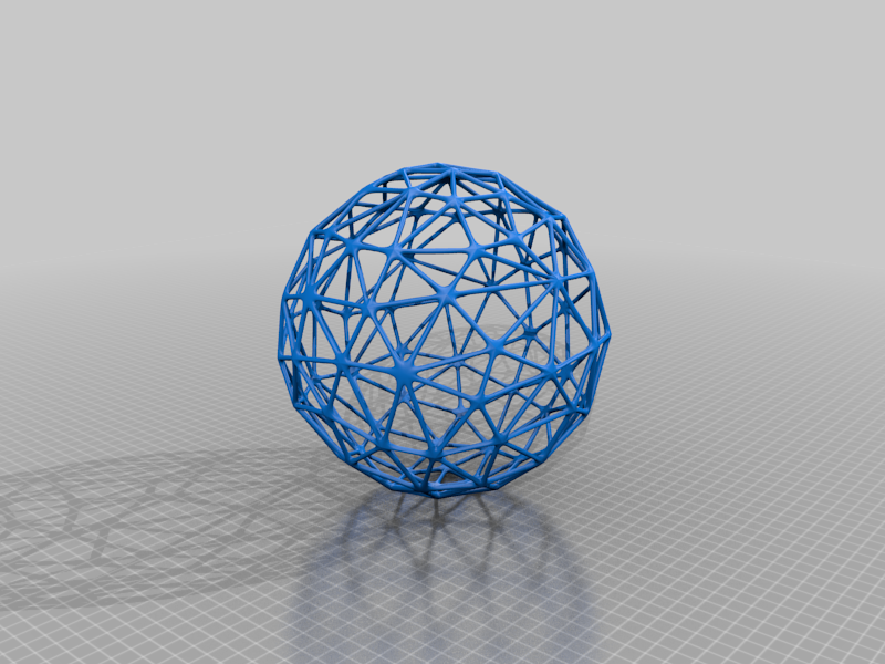Free 3D file Lattice Sphere - 180 edges - 200mm 🎨・3D printing template ...