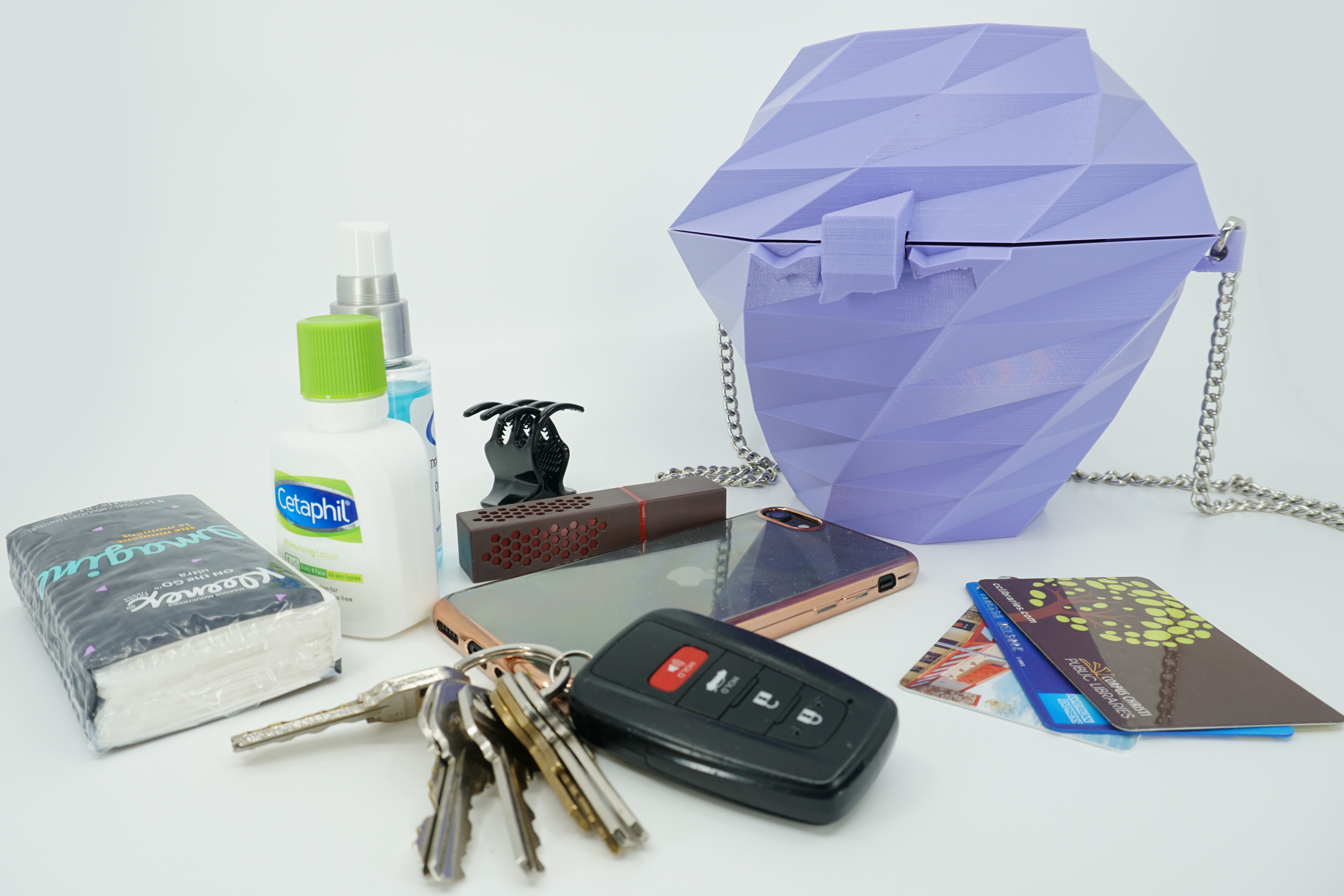 STL file Geometric Purse with Built-in Cardholder・3D printable model to ...