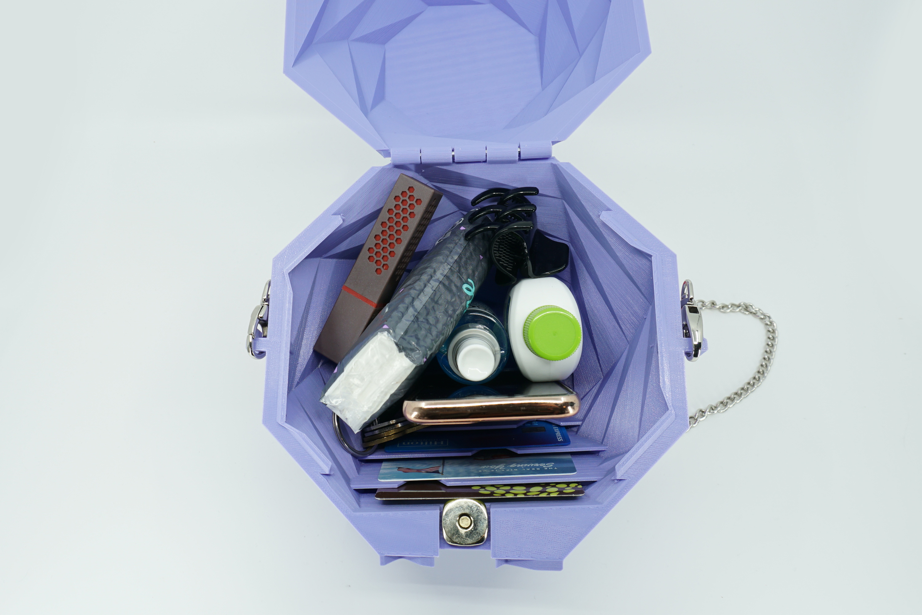 STL file Geometric Purse with Built-in Cardholder・3D printable model to ...