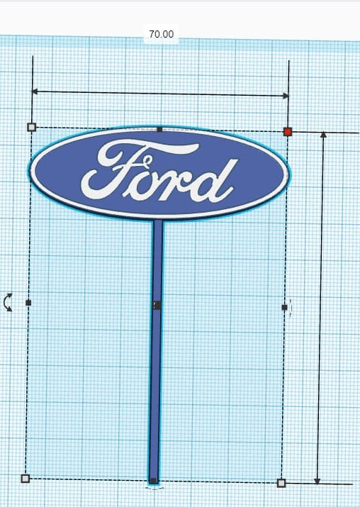 STL file FORD CAKE TOPPER・3D printing model to download・Cults