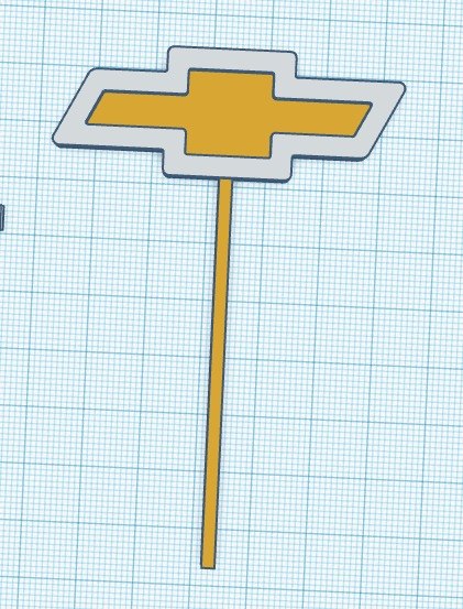 STL file CHEVROLET CAKE TOPPER・3D printing design to download・Cults