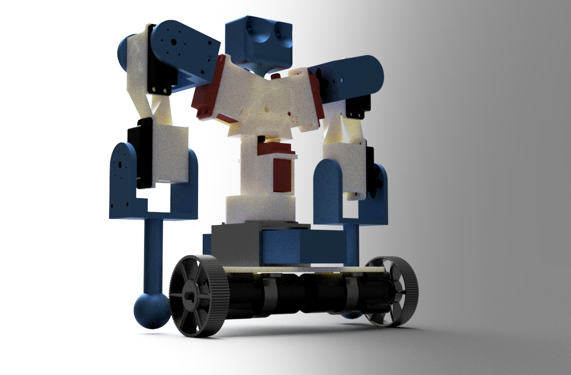 3D file Humanoid Battle Robot (stl, schematics and codes)・Model to ...