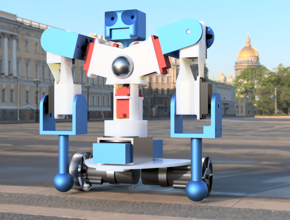 3D file Humanoid Battle Robot (stl, schematics and codes)・Model to ...