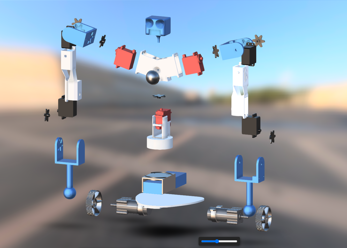 3D file Humanoid Battle Robot (stl, schematics and codes)・Model to ...