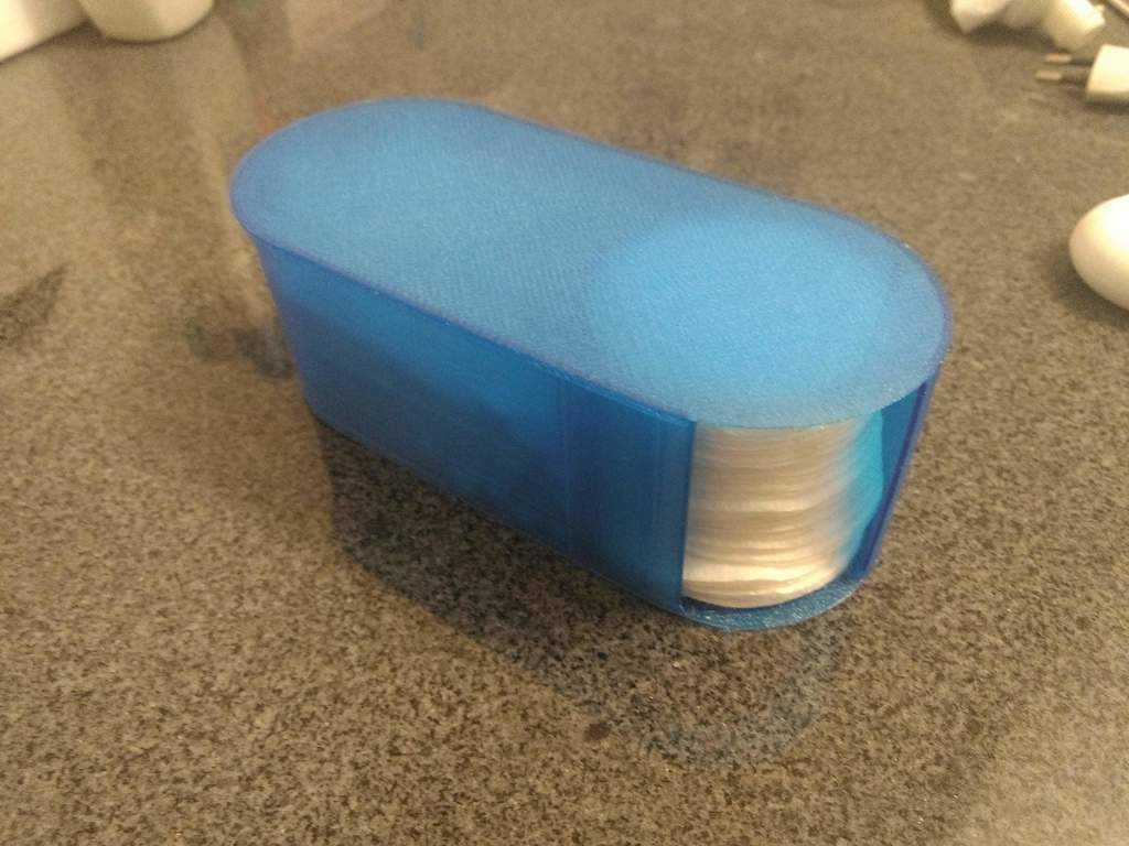 Free 3D file Cotton buds and pads container with lid - in vase mode・3D ...