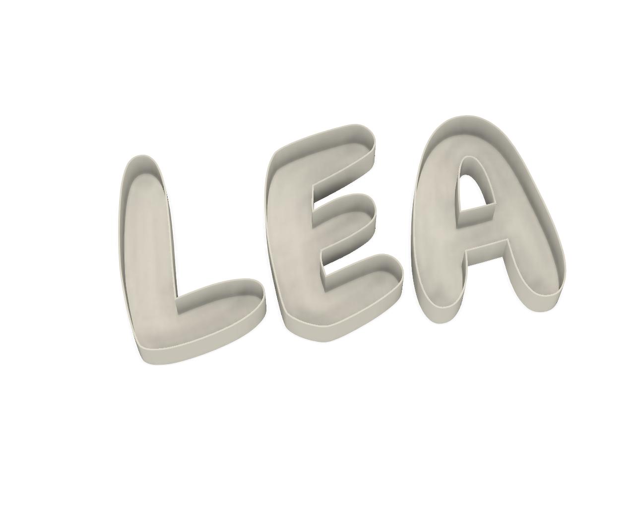 STL file ILLUMINATED SIGN WITH LEA'S NAME 🔆・3D printable model to ...
