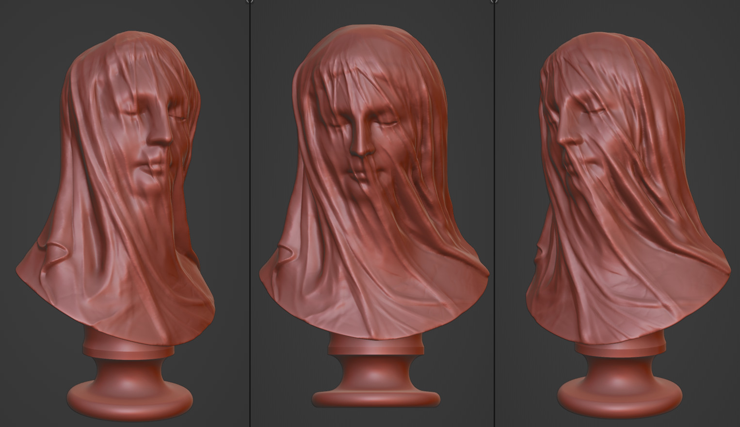 Archivo STL La cabeza de la mujer velada・Plan de impresora 3D para ...