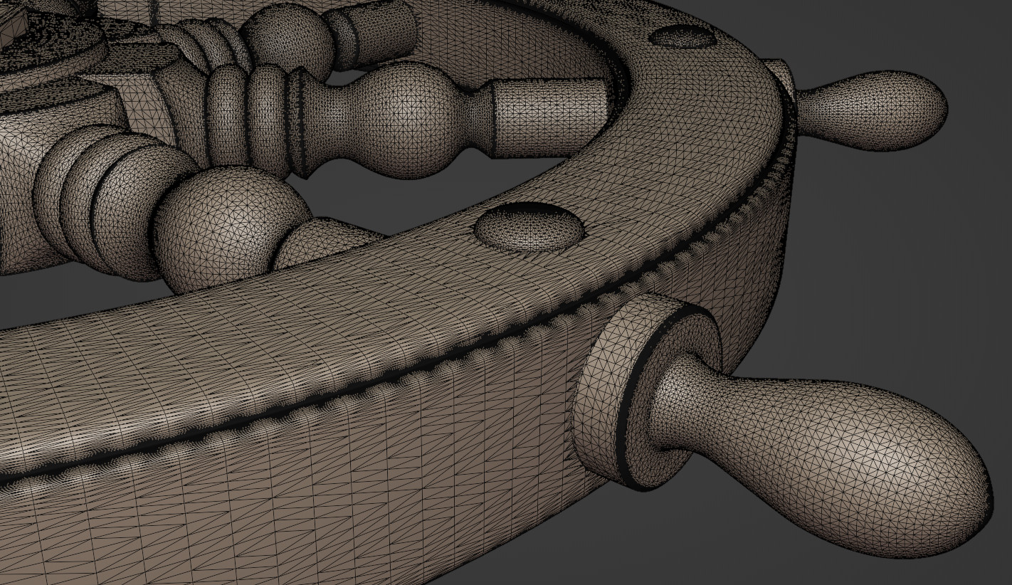 STL file Ship Steering Wheel・3D print design to download・Cults