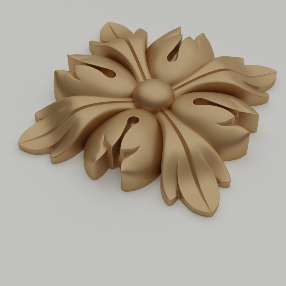 STL file architectural rosette・3D printing model to download・Cults
