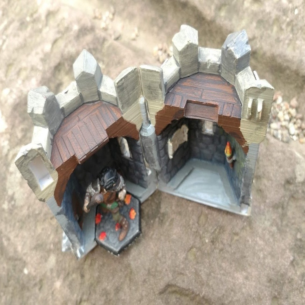 Fichier 3D gratuit Boîte de tour de transport pour figurine Heroforge ...