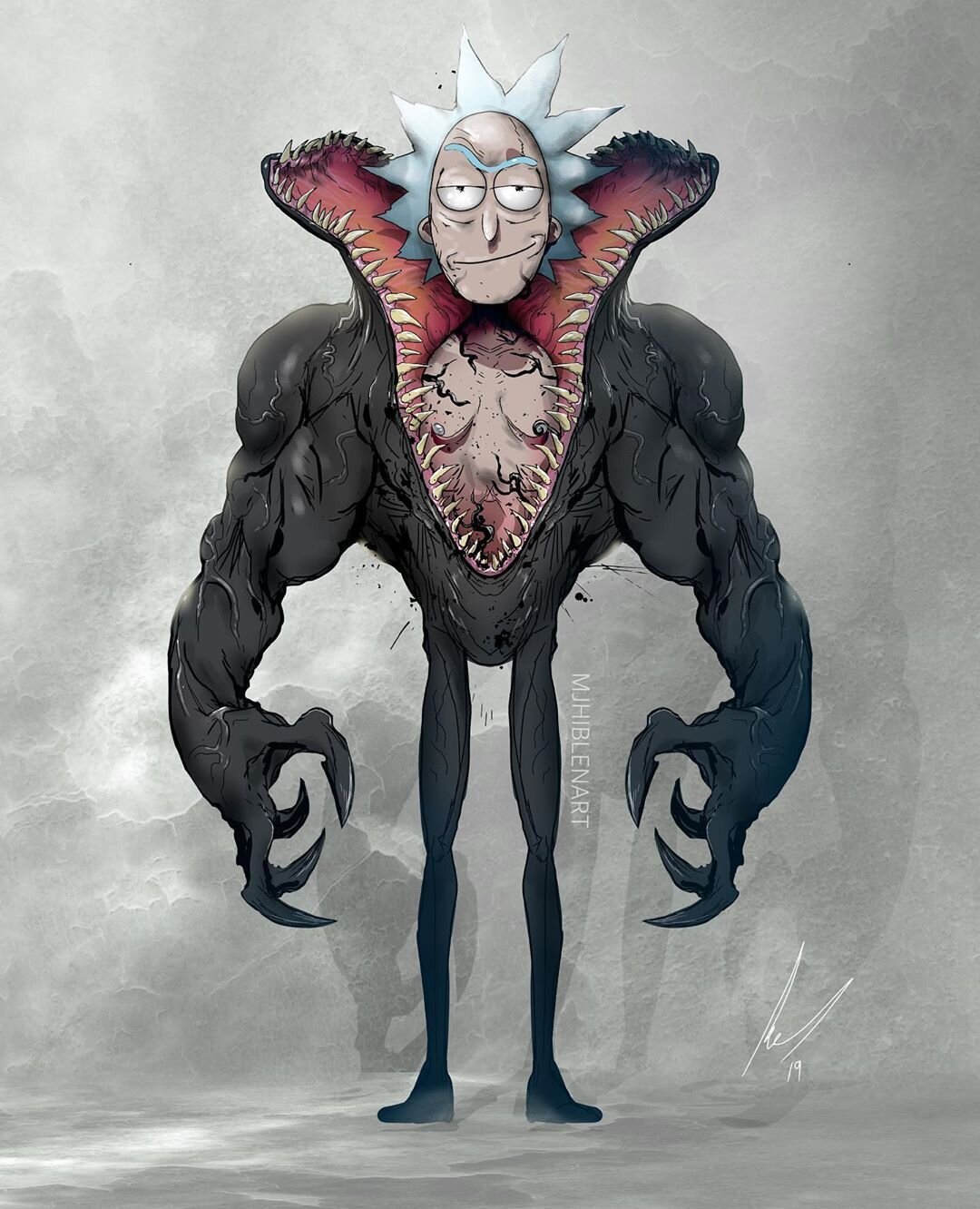 STL file Venom-Rick Rick And Morty 👹・3D printing design to download・Cults