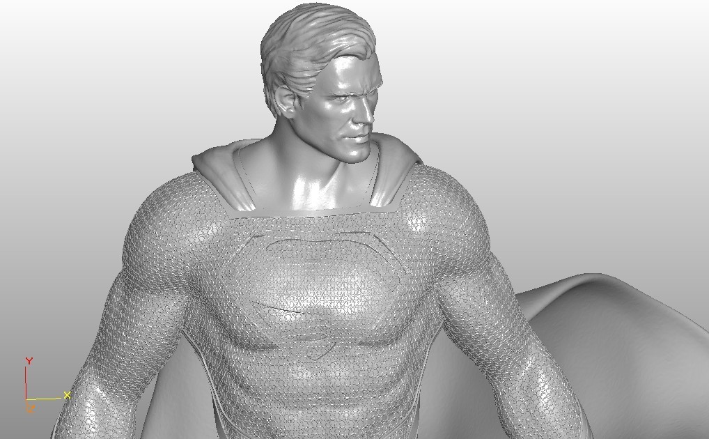 STL file Man of Steel Superman 1/4 Statue 👨・3D print object to download ...