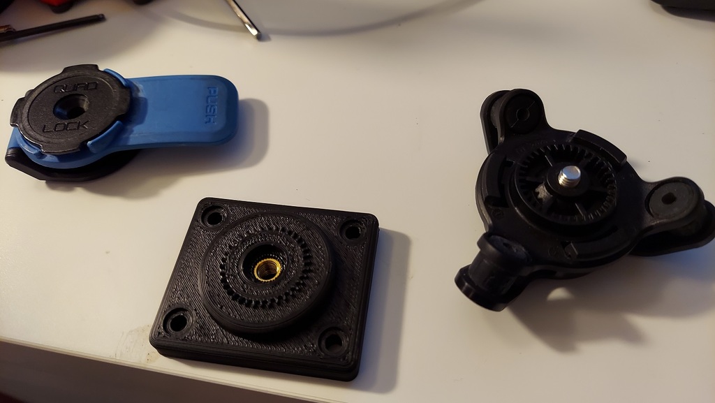 Free STL file quadlock ram AMPS plate adapter・3D print design to ...