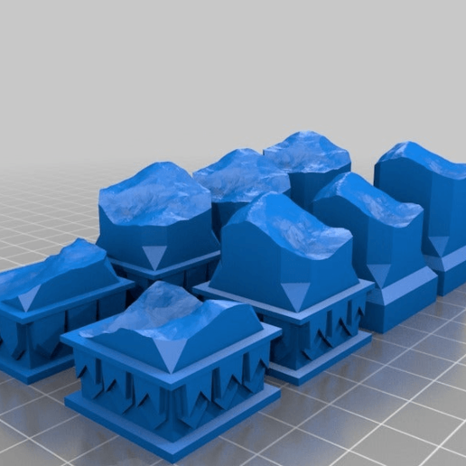 Download free STL file Dwarven Colemn Pillars • Model to 3D print ・ Cults