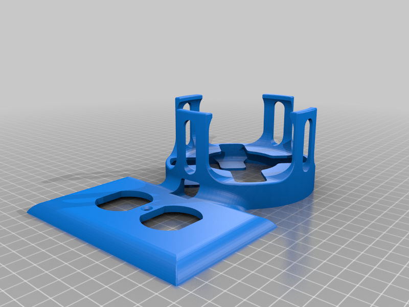 Fichier STL gratuit Support de couvercle de prise de courant pour Echo ...
