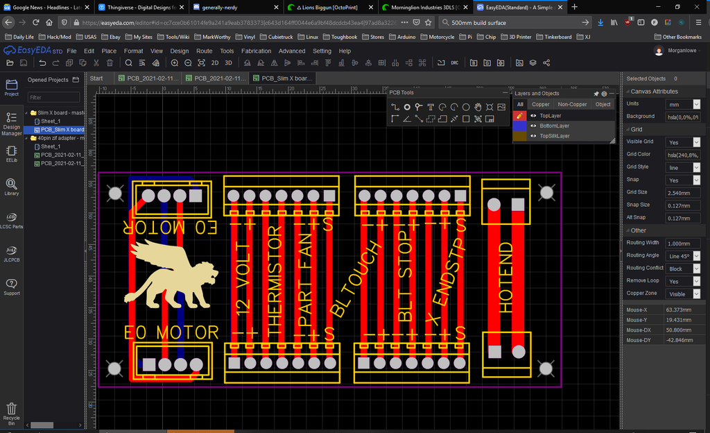 Free STL file MorningLion Industries X Connect Board PCB Files・Object ...