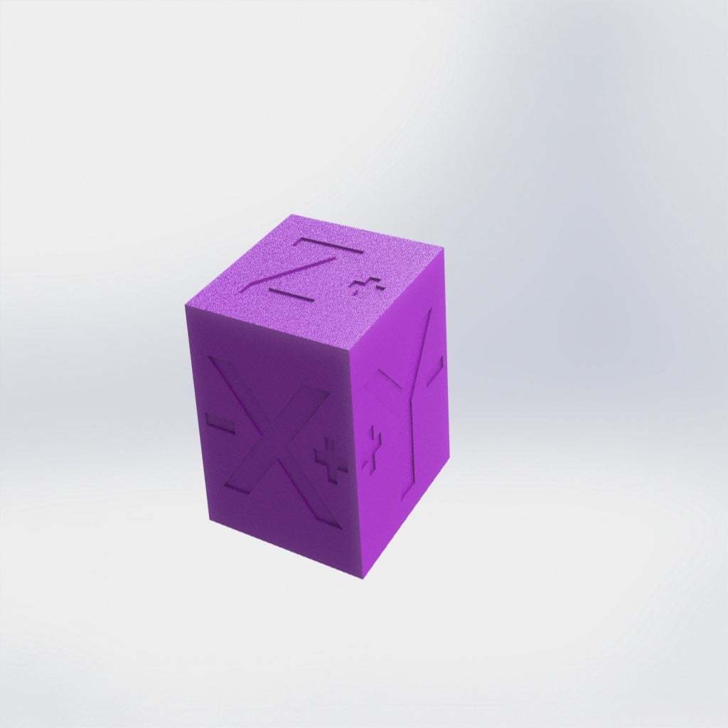 Free STL file 100mm Default Calibration Test Cube with Embossed ...