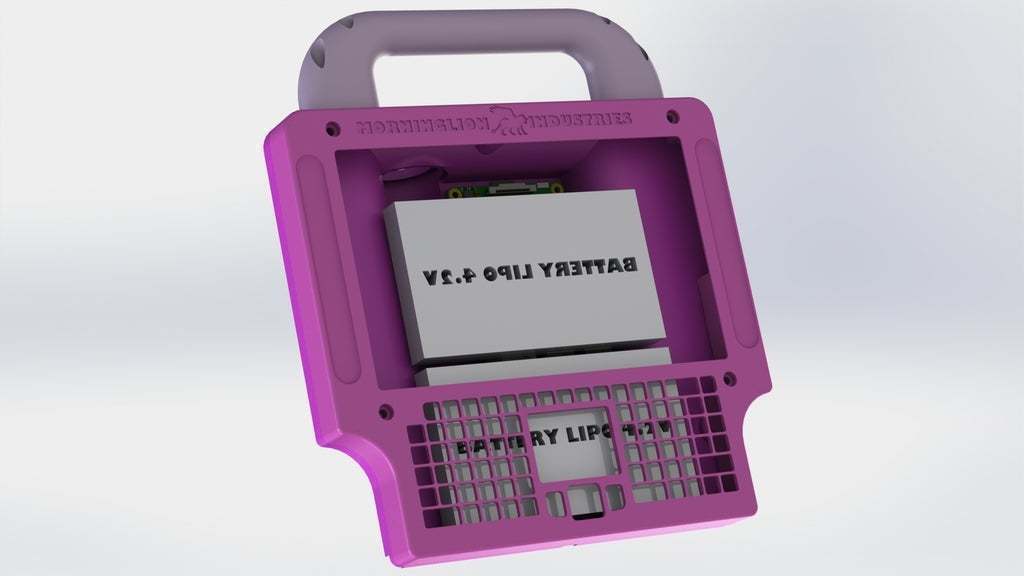 STL-Datei 7" Touchscreen with Keyboard Rugged Raspberry Pi Tablet ⌨️ ...