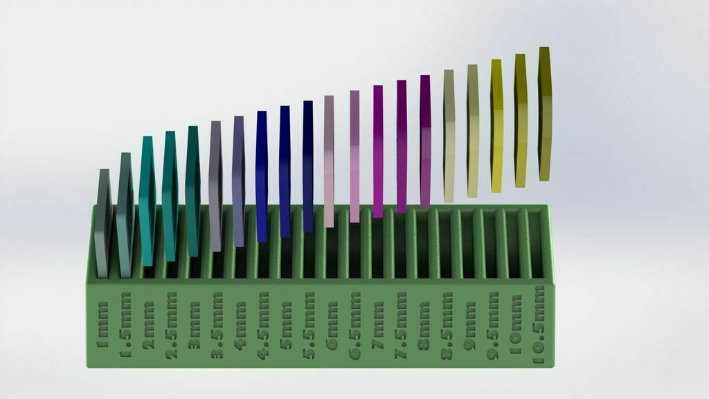 Free STL file 1-10.5mm Inside and Outside Radius Finder Set 🛠️・3D print ...