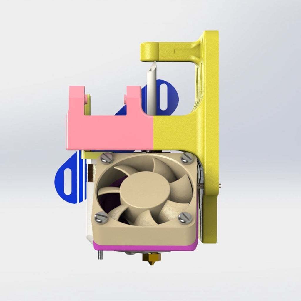 Free STL file 40mm x 10mm Low Profile Fan Mount for E3D V6・3D printer ...