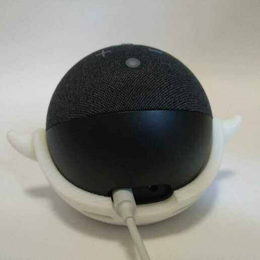 Download STL file Alexa Echo Dot (4th generation) - Boo Mario Bros ...