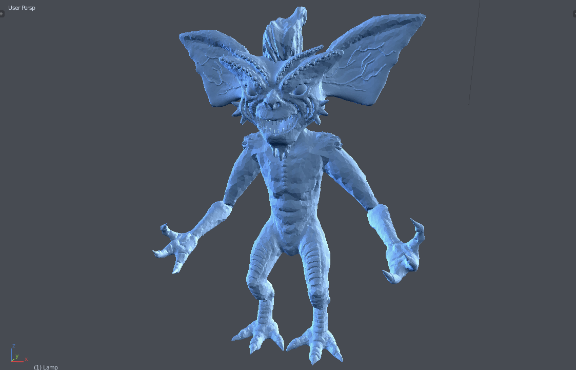Download STL file Sculpture of a Gremlin • 3D printer template ・ Cults