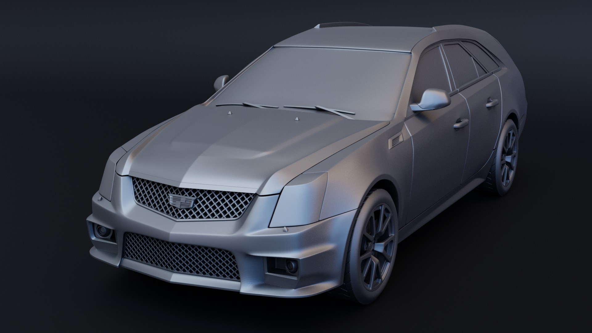 STL file Cadillac CTS-V Wagon 2 versions stl for 3D printing・3D ...