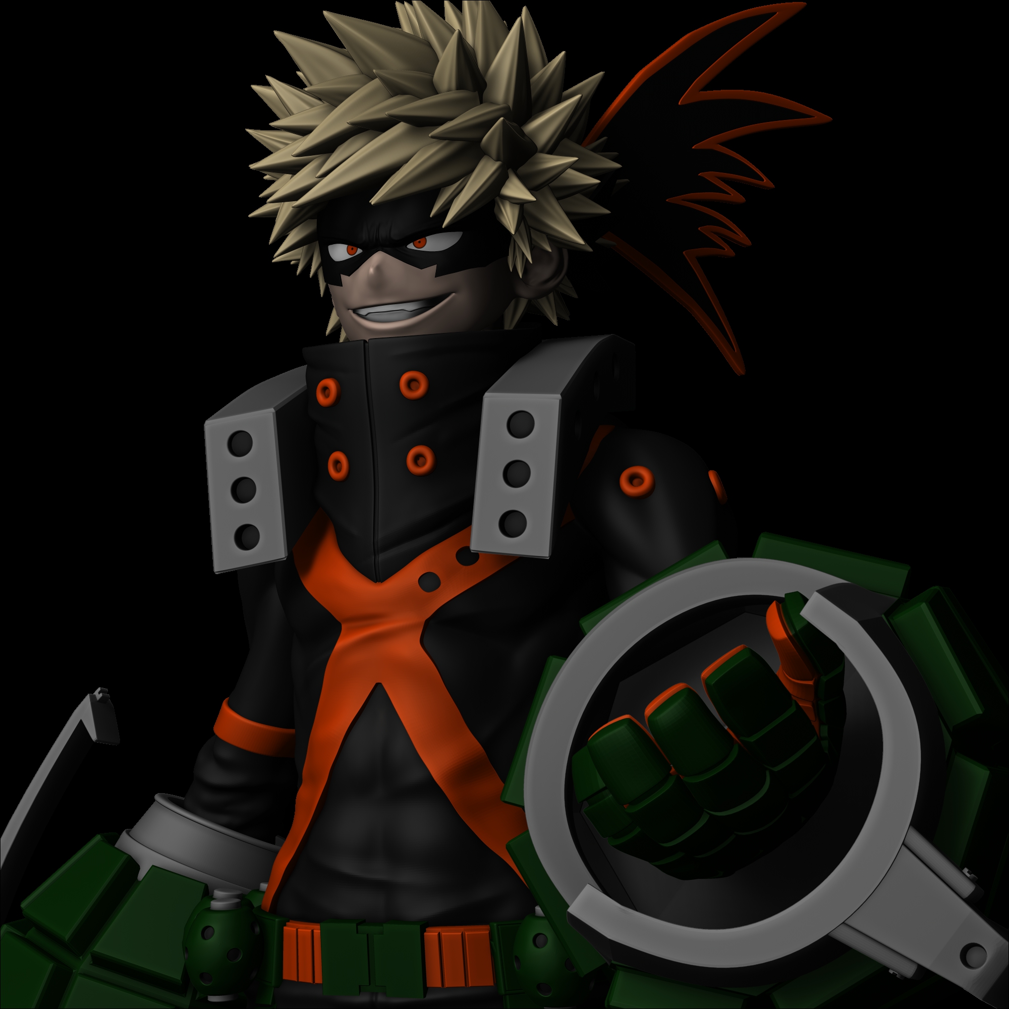 3D file Bakugo V2 - My Hero Academia 3D print model・Model to download ...