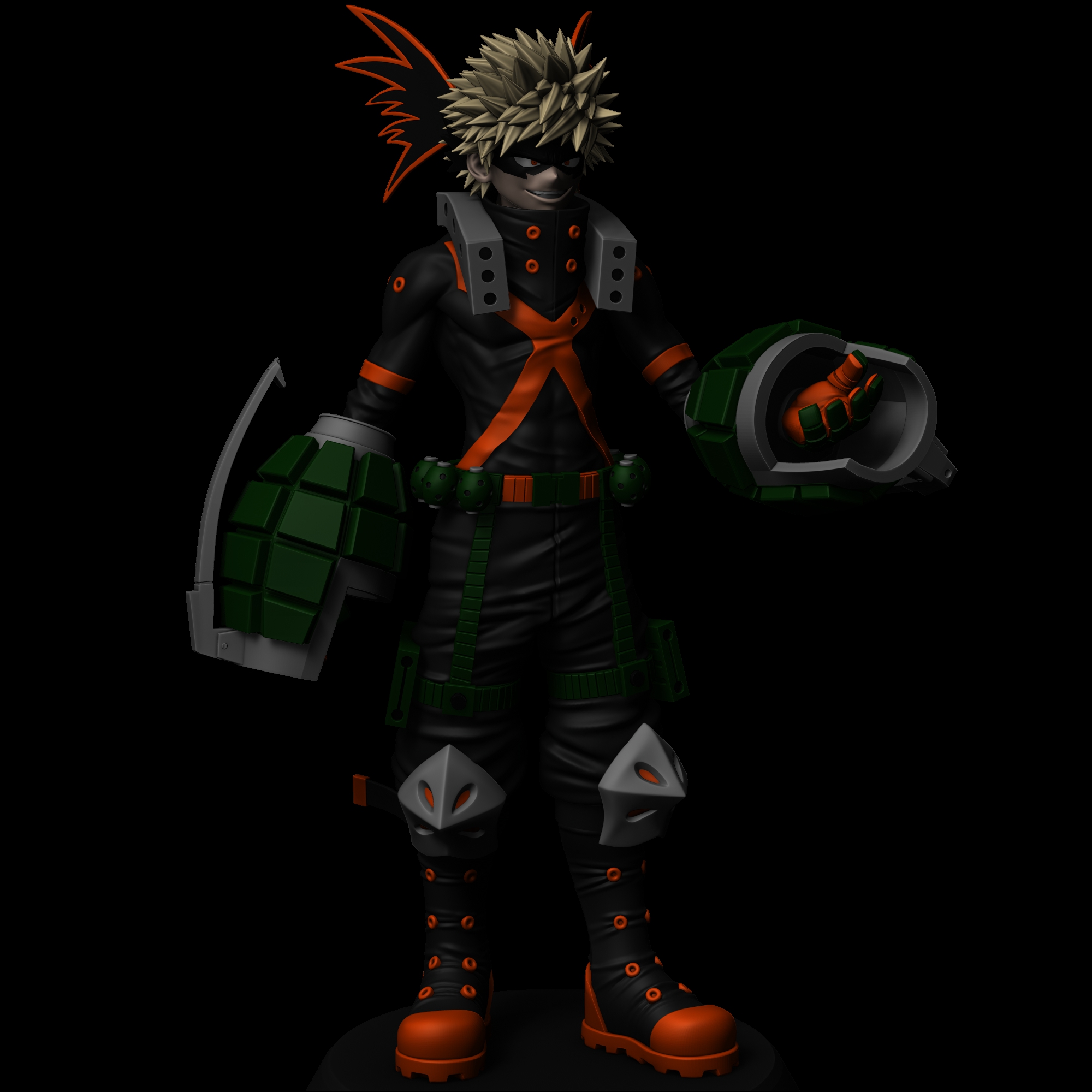 3D file Bakugo V2 - My Hero Academia 3D print model・Model to download ...