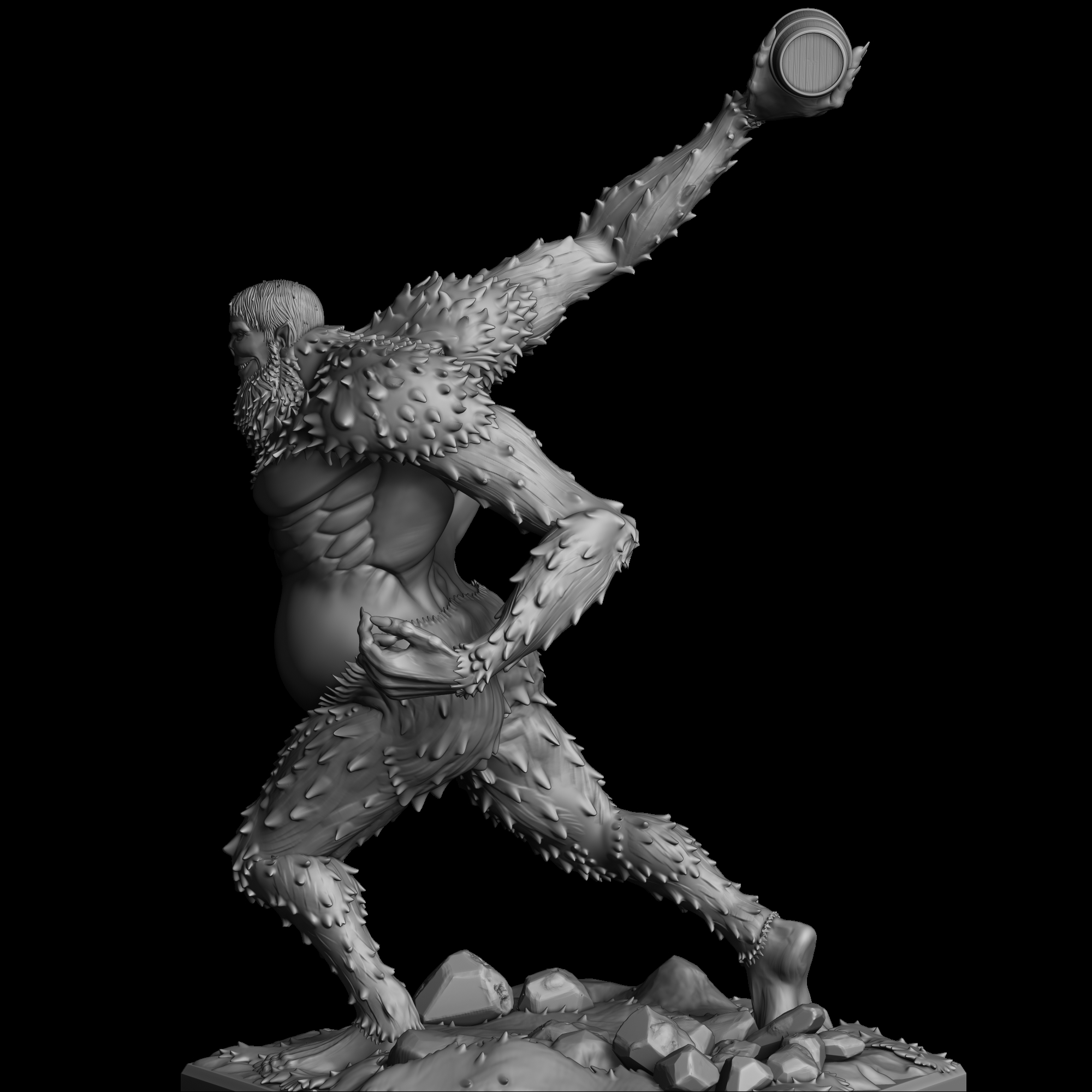 STL file Zeke Beast Titan - Shingeki no Kyojin 💬・3D printable model to ...