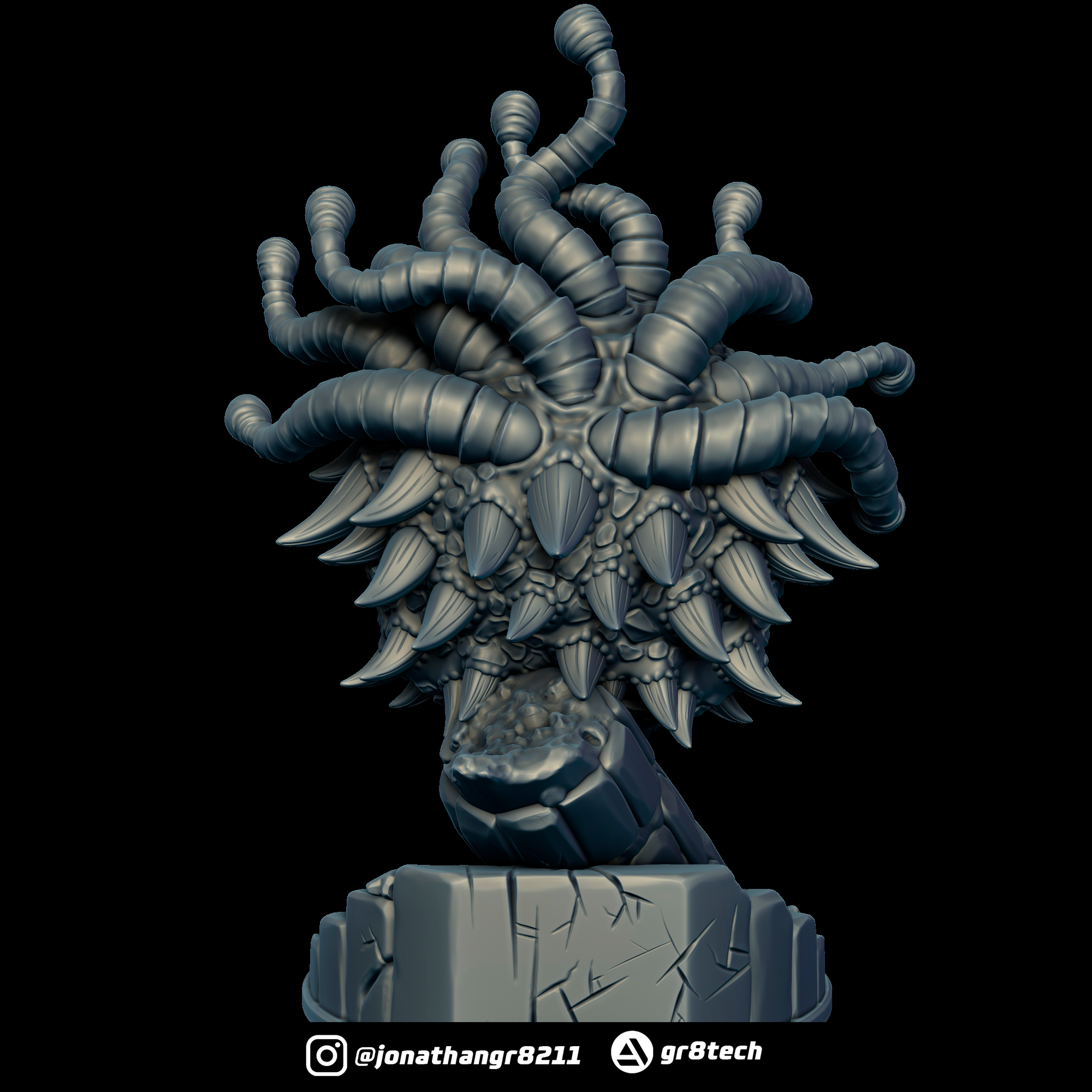 STL file Beholder DnD Monster 👹・3D printable design to download・Cults