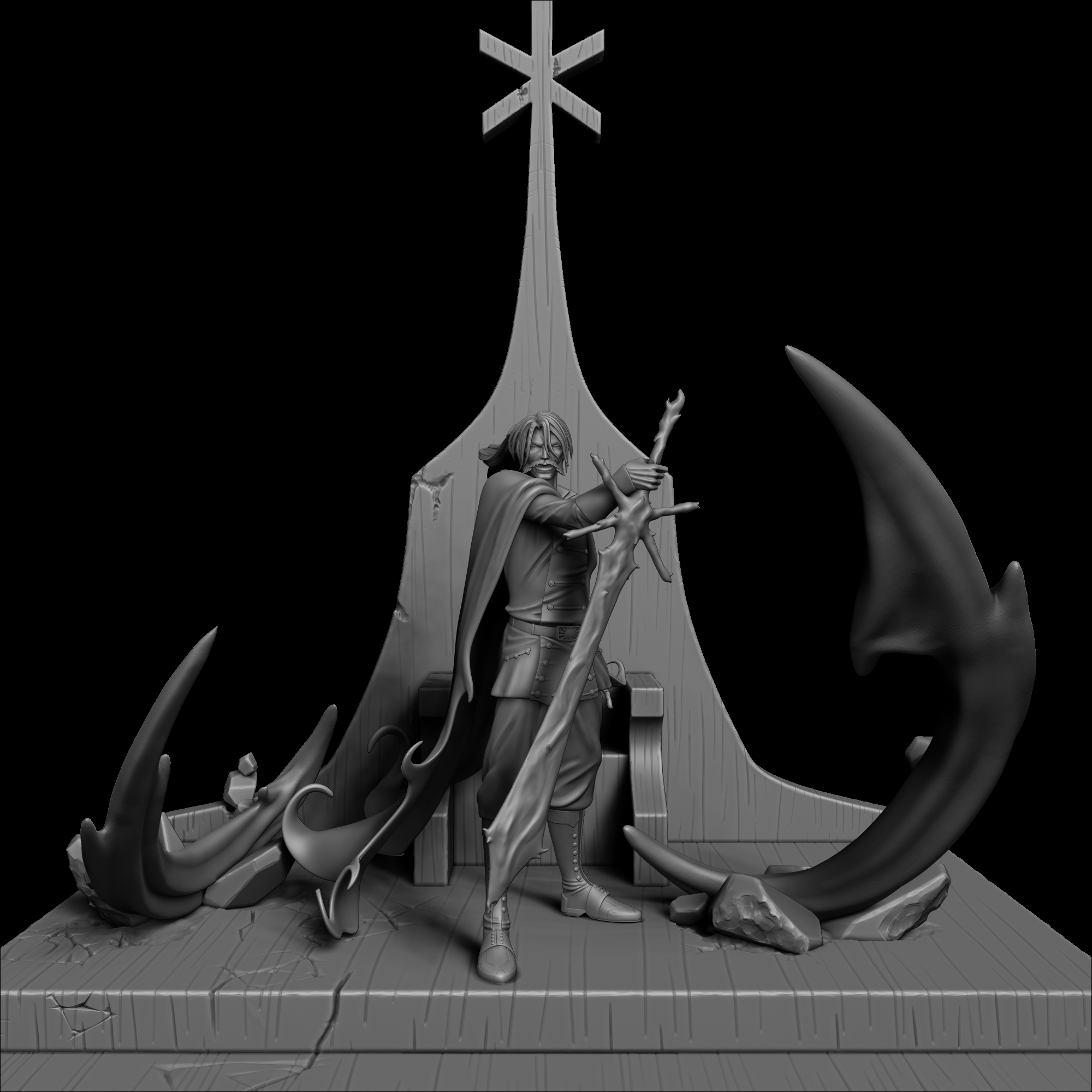 STL file Ichigo Vs Yhwach - Bleach 3D print model 🇹🇩・3D printer design ...