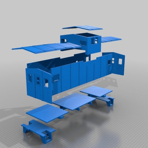 Download free STL file Extended Vision Caboose • 3D printable template ...