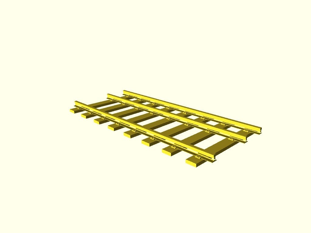 Free STL file Dual Gauge Parametric Railway Tracks・3D printing template ...