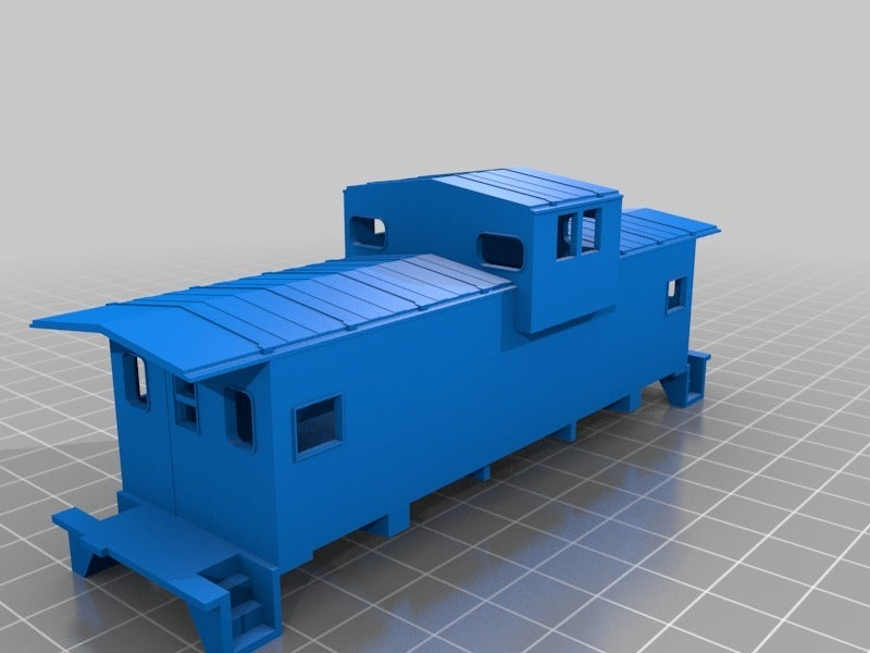 Free STL file Extended Vision Caboose 🚂・3D printing model to download・Cults