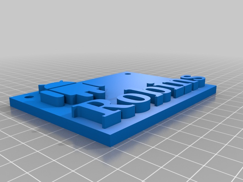 Free STL file Robin ANDROID name plaque 🤖・3D print model to download・Cults
