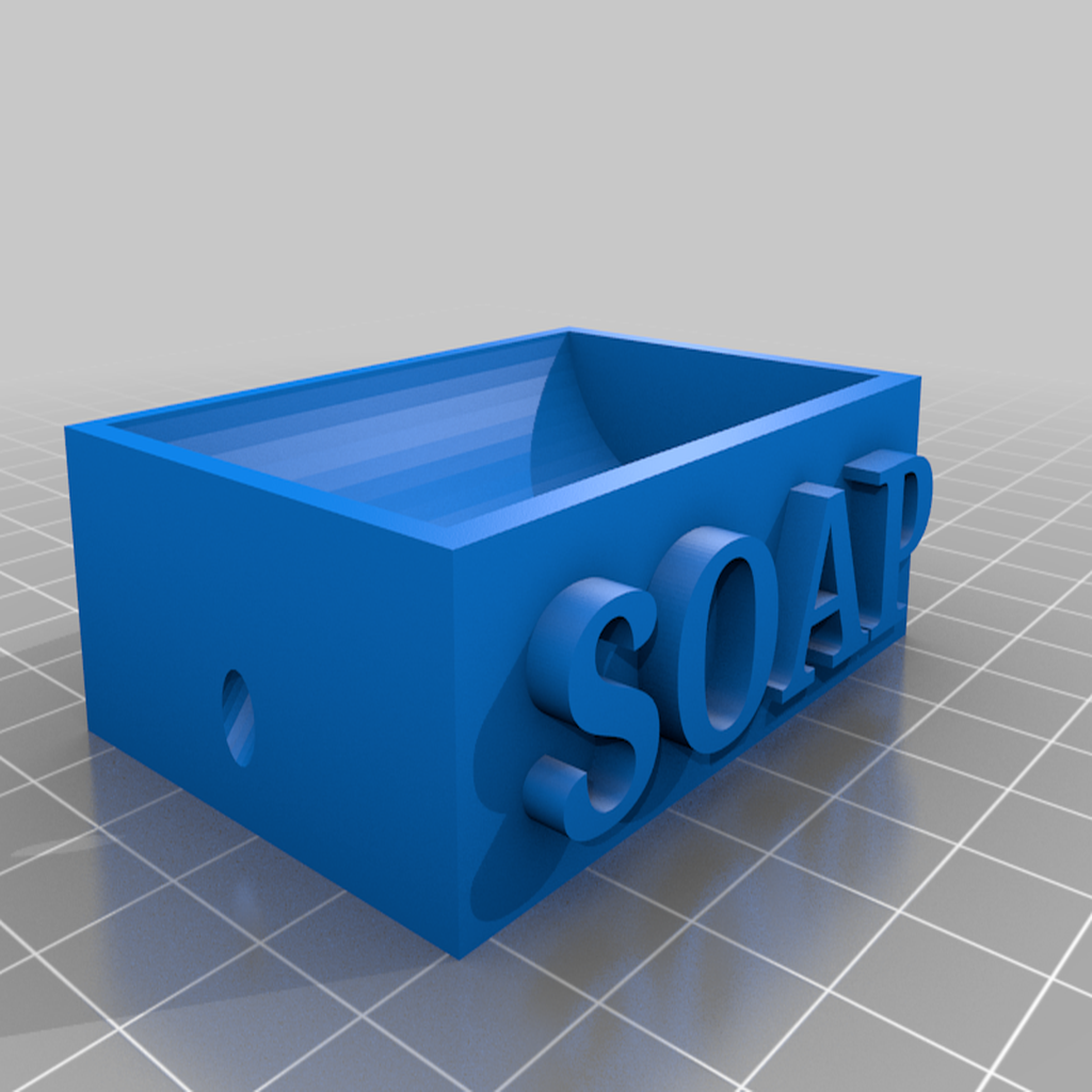Free STL file curved soap dish with drain holes・3D printer design to ...