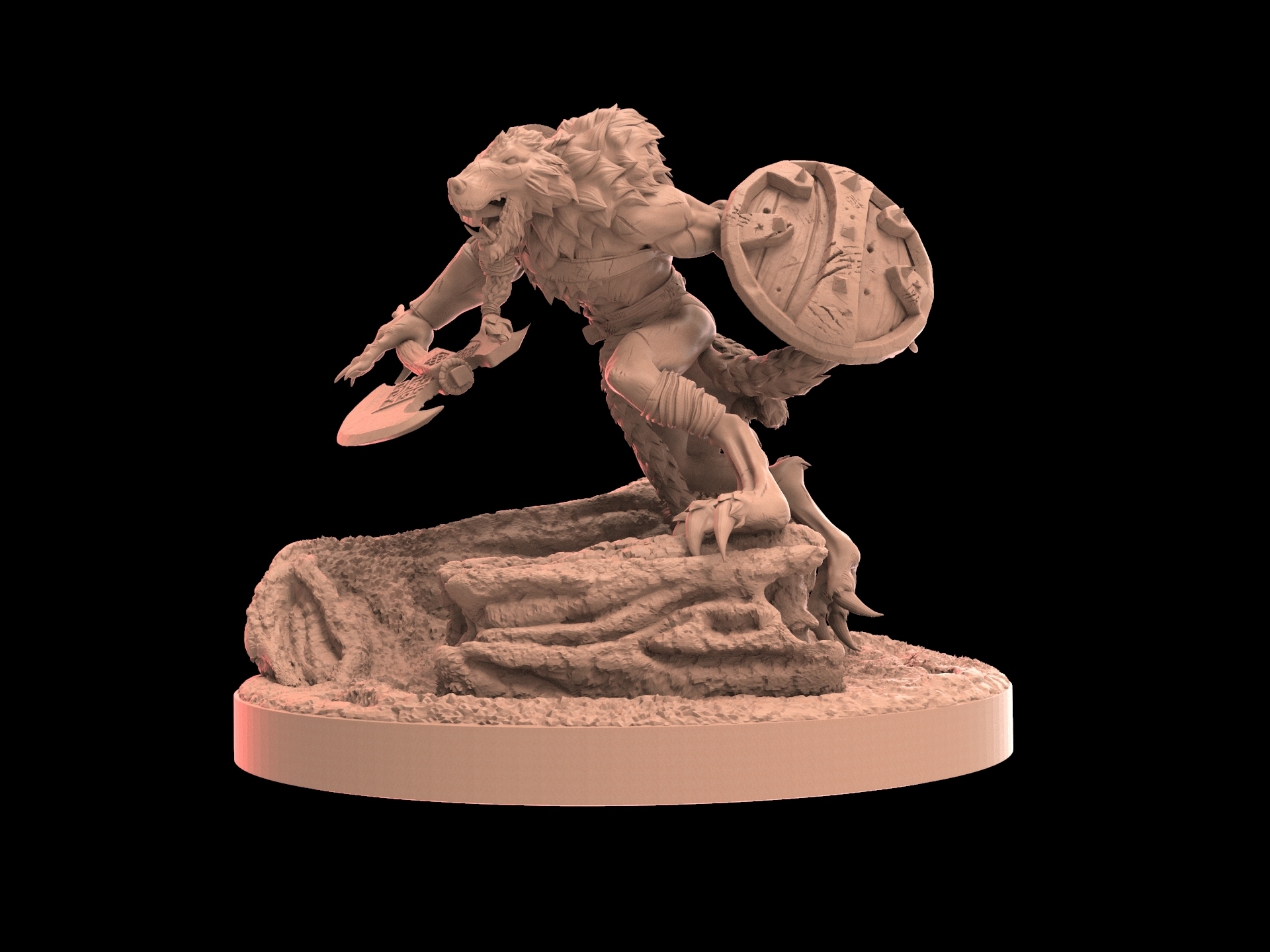 STL file Viking wolfman 🐺・3D printing template to download・Cults