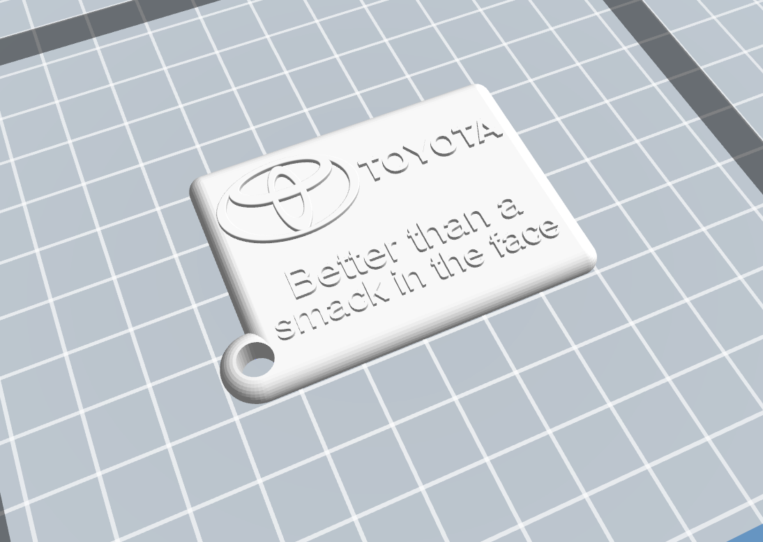 Free STL file Toyota Keyring・Design to download and 3D print・Cults