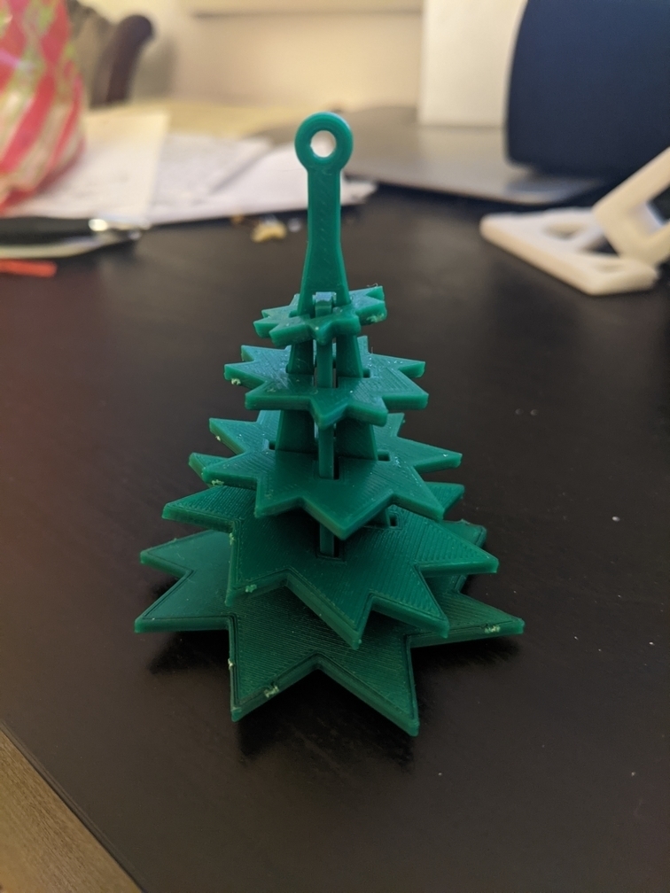 Free 3D file Christmas Tree Ornament Card (self-holding) 🎄・3D printer ...