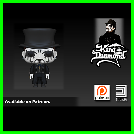 3D file King Diamond Singer - Funko Pop 🤴・Model to download and 3D ...
