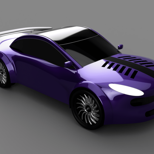 Download free STL file sports car • 3D printing object ・ Cults