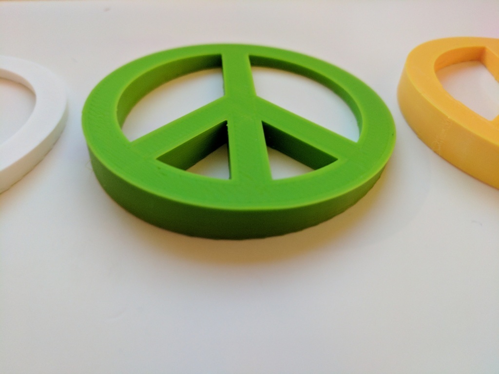 Free 3D file Peace Symbol Angled ☮️・3D printable design to download・Cults