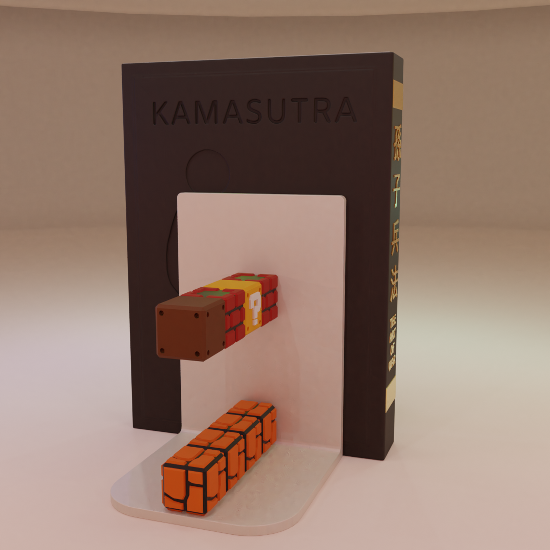 STL file Super Mario Stage Bookends・3D printer design to download・Cults