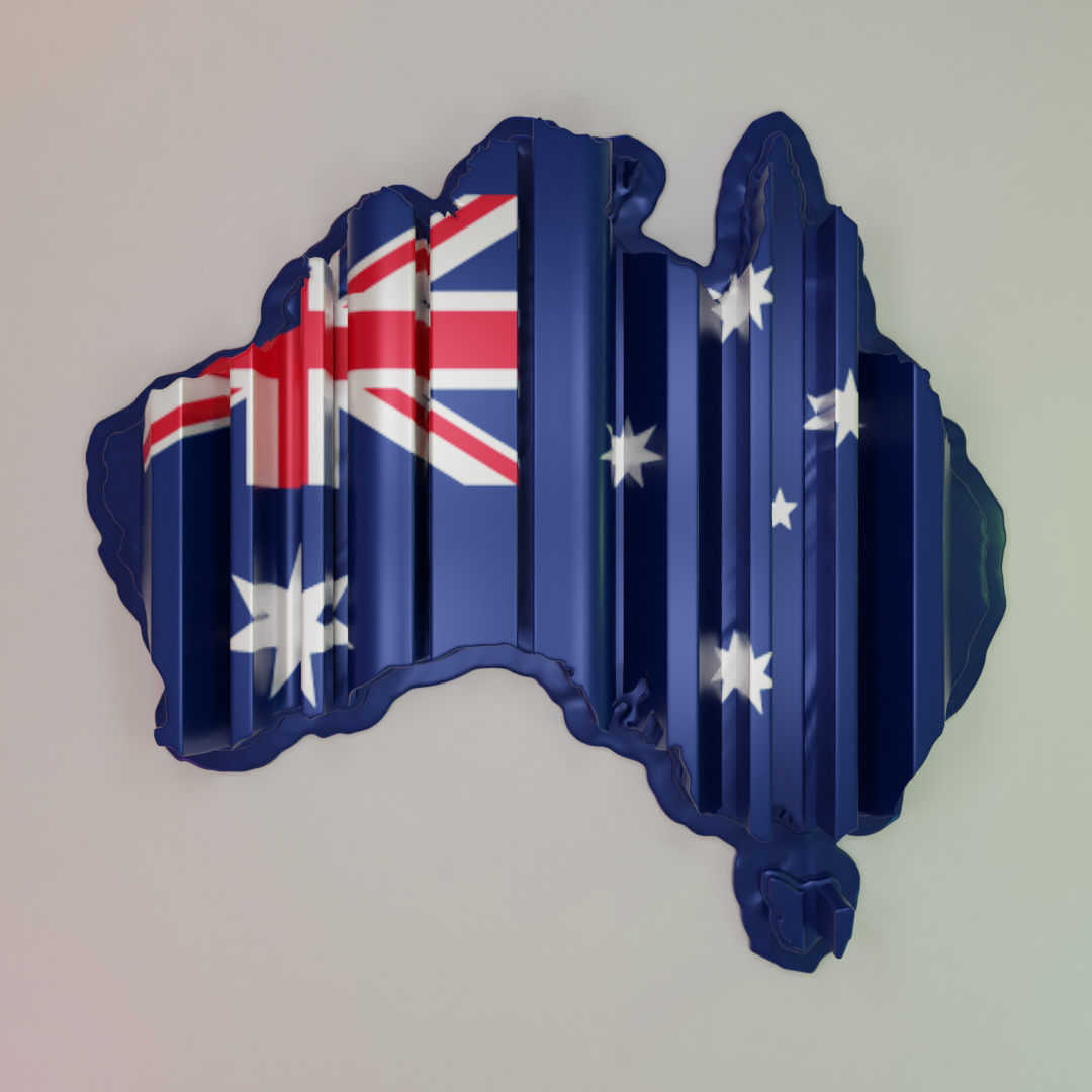 STL file Australia Word Map・3D print design to download・Cults