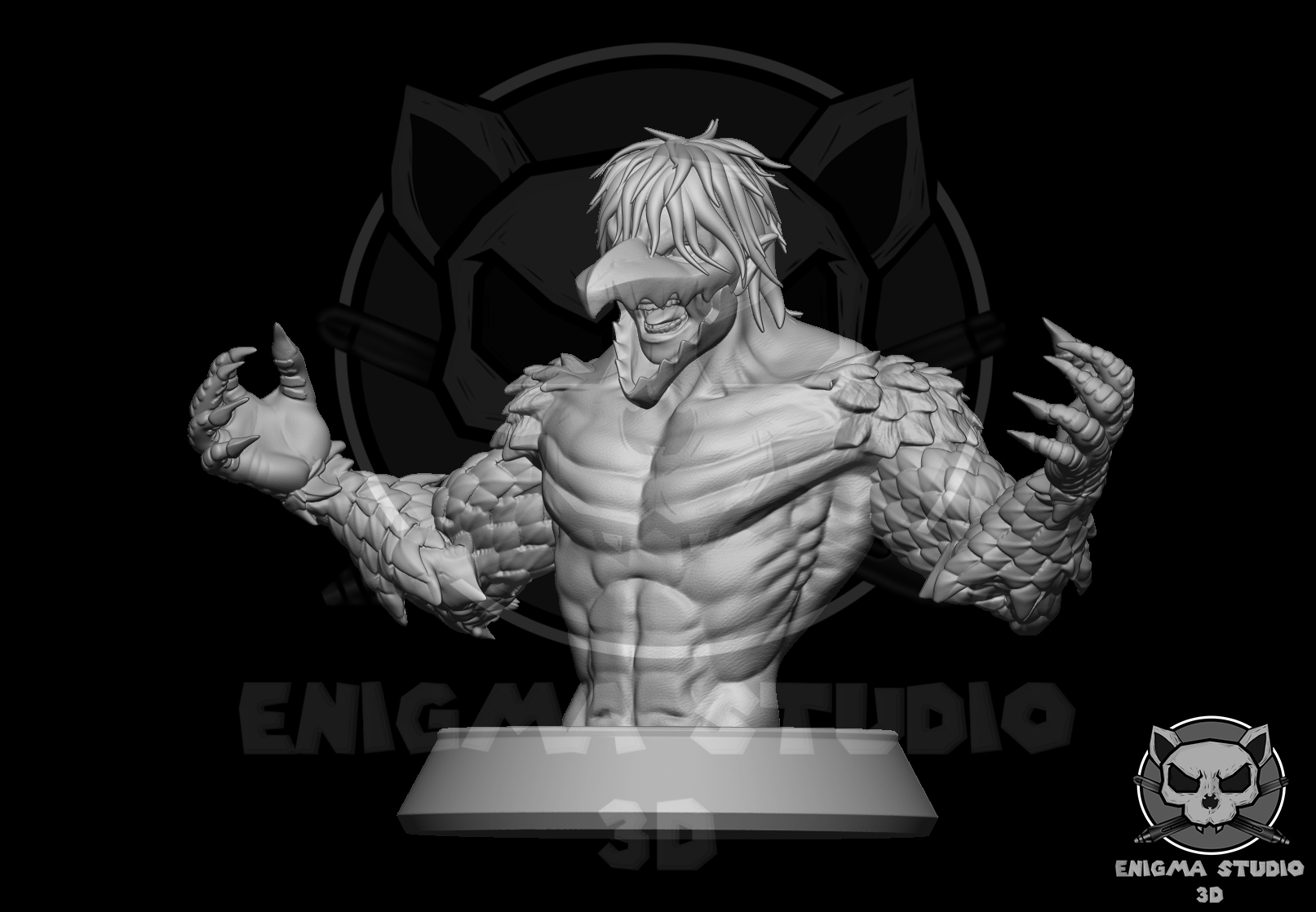 3D-Datei TITAN FALCO - shingeki no kyojin 🦸・3D-druckbares Design zum ...