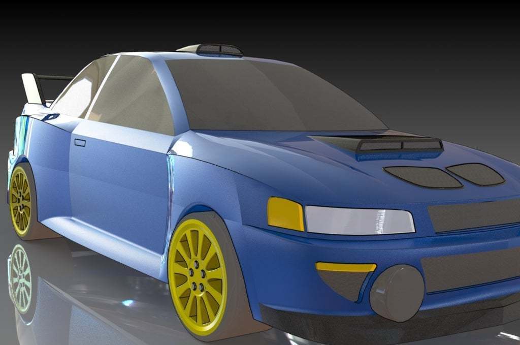 Download free STL file Subaru Impreza WRX • 3D print object ・ Cults