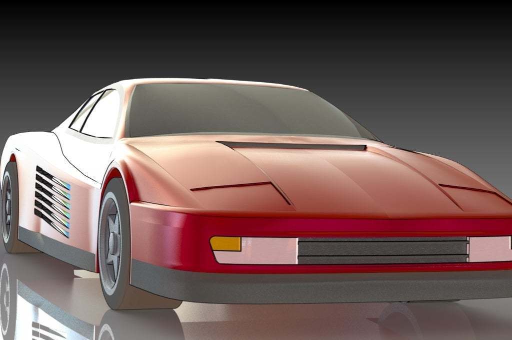 Free STL file Ferrari Testarossa・Object to download and to 3D print・Cults